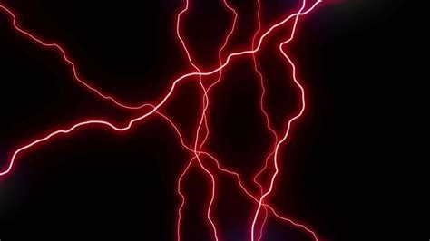 Red Lightning Effect Stock Video Footage For Free Download
