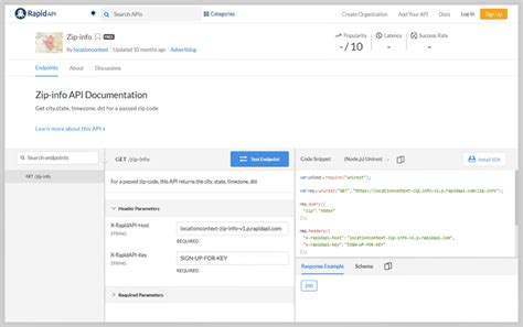 Zip Info Api Reviews Pricing And Features 2022 Formget