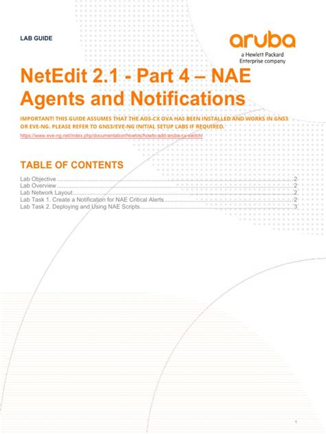 Aos Cx Switch Simulator Netedit 21 Part 4 Lab Guide Pdf