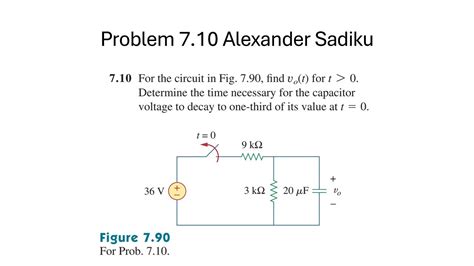 problem 7 10 fundamental of electric circuits sadiku 5th ed youtube