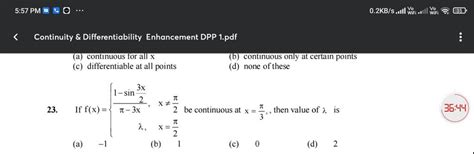 く Continuity And Differentiability Enhancement Dpp 1pdf Filo