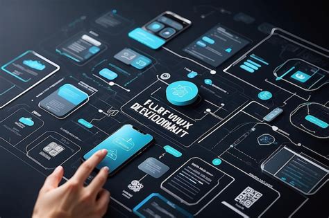 Premium Ai Image Ux Ui Flowchart Application Development Prototype