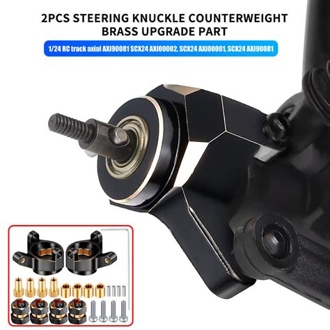 Eeekit Brass Steering Knuckleandextended 7mm Hex Wheel Hubspinsnuts Kit