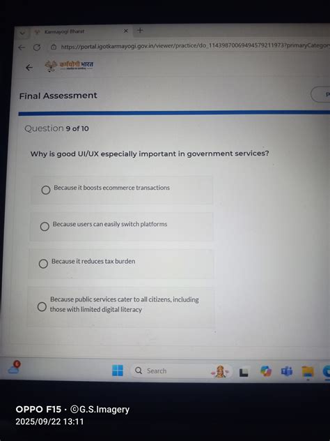 Final Assessment Question 9 Of 10 Why Is Good Ui Ux Especially Importan