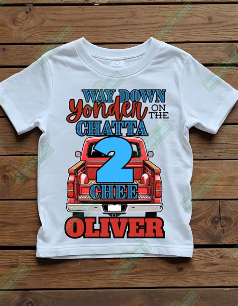 Custom Chatta Two Chee Birthday Tee Etsy