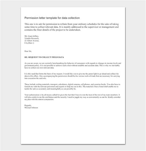 Formal Letter Format Spm Asking Permission Permission Letter Format