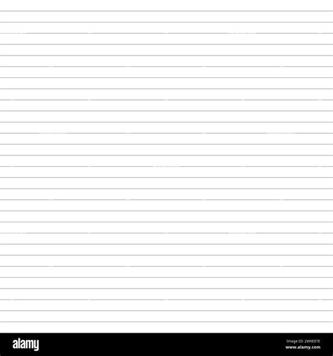 Line Notebook Paper Seamless Pattern For Bullet Journal Black Stripes