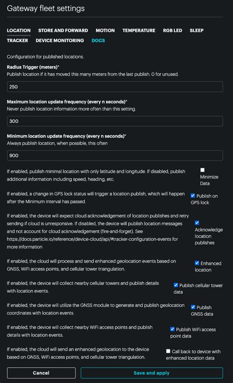 Tracker Configuration Reference Particle