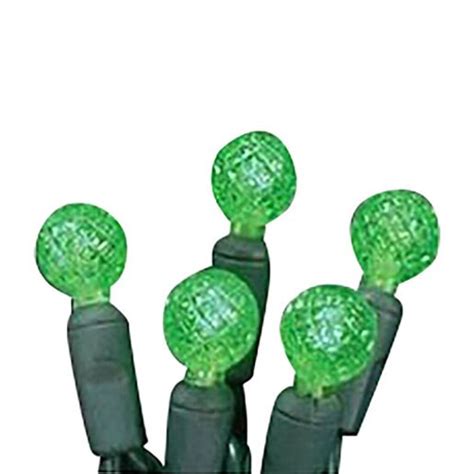 Ul70 Led Strand Light Set G12 Teal Green Wire 4 In X 4 In X 4 In