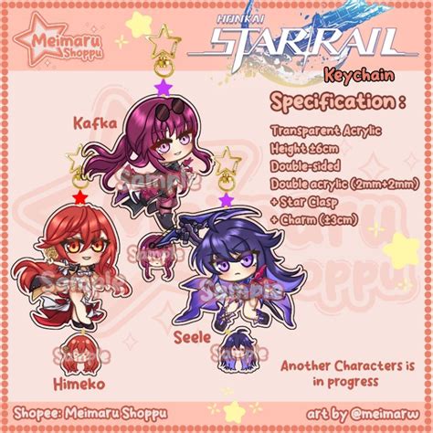 Gantungan [meimaru Shoppu] [buy 1 Get 1 Free T] Himeko Honkai Star