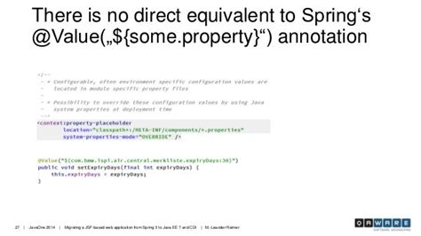 migrating a jsf based web application from spring 3 to java ee 7 and