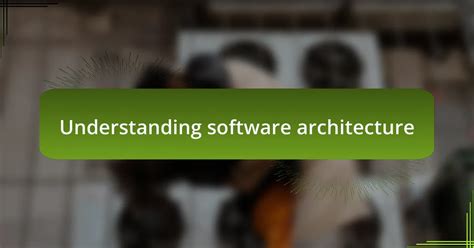 What Works For Me In Software Architecture • Aegis Uk What Works For Me In Software Architecture • Aegis Uk