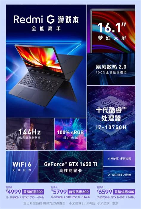 Xiaomi Redmi G Gaming Laptop Unveiled With 144 Hz Display