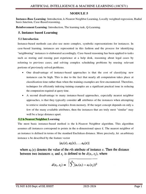 Aiandml Module 5 Final Pdf Mathematics Machine Learning