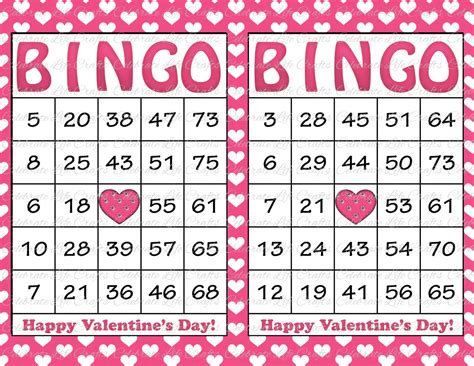 Printable Valentines Bingo Picture Free Free Download And Print For You