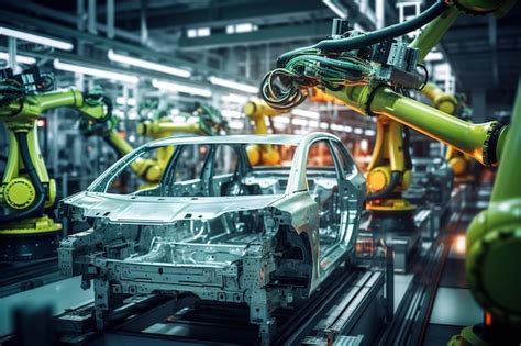 Premium Photo Automated Car Assembly Line