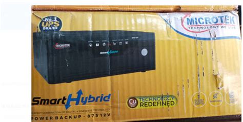 Black Single Phase Digital Noiseless Cu Copper Wire Technology Microtek Ups 220 Volt Back Up