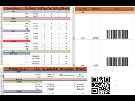 Create Barcode, QR Code & track your inventory all in MS Excel. (Scan using smartphones) - YouTube