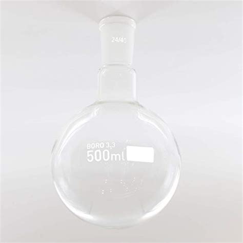 Round Bottom Glass Flask 500ml Single Neck Boiling Flask Rbf 24 40
