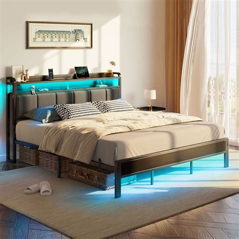King Size Bed Frame Furniture Row At Savannah Derrington Blog