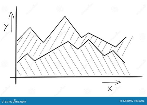 area chart graph infographics element vector illustration