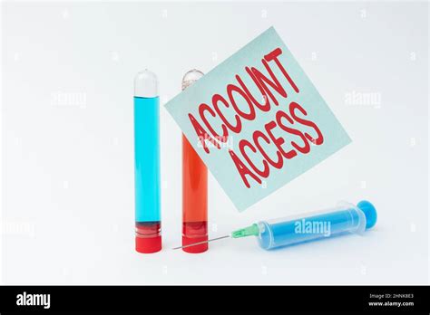 Writing Displaying Text Account Access Business Concept Having