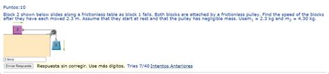 solved puntos 10 block 2 shown below slides along a