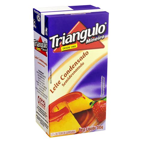 Leite Condensado Semidesnatado Triangulo Mineiro Caixa 395g Carrefour