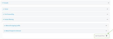 Configure Packet Filtering