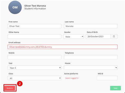 Searching For Users Including Deleted Users Schoolsbuddy Help Centre