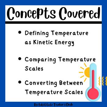 Temperature Conversion Practice Problems Packet By Substitute Teacher S Desk