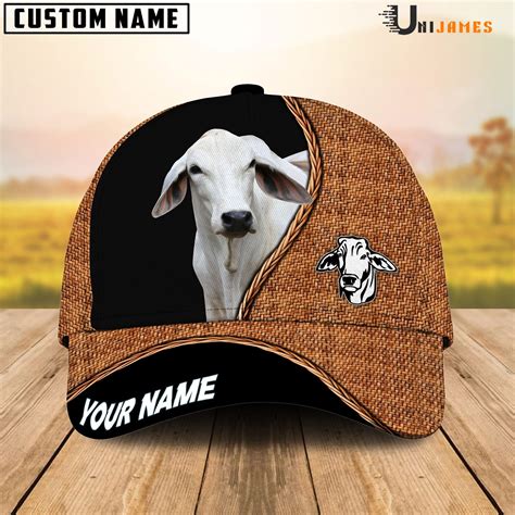 Uni Brahman Rattan Pattern Customized Name Cap Unijames
