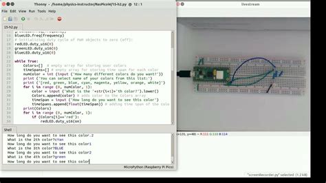 Controlling An Rgb Led In Micropython Using Color Collection Of A User