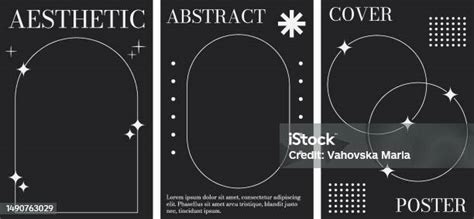 복고풍 스타일의 실루엣이 있는 벡터 미니멀리즘 포스터의 잔인한 스타일 기하학적 모양 구성의 특이한 그래픽 요소 현대 빈티지 인쇄 이미지 가리기에 대한 스톡 벡터 아트 및