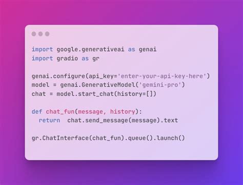 Create A Chatbot Using Gemini Pro And Gradio Kalyan Ks Posted On The