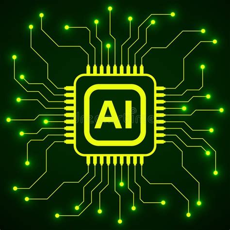 Artificial Intelligence With Circuit Board Smart Network Digital