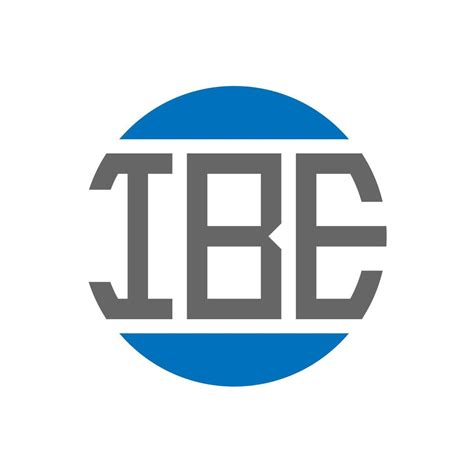 Diseño De Logotipo De Letra Ibe Sobre Fondo Blanco Concepto De