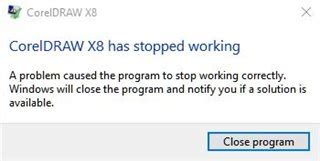Continuous Crashing Help CorelDRAW X8 CorelDRAW Graphics Suite X8 CorelDRAW Community