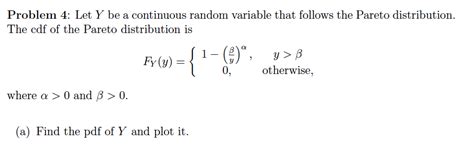 Problem Let Y Be A Continuous Random Variable That Chegg