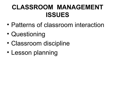 Tips On Classroom Management Ppt Educational Assessment Education