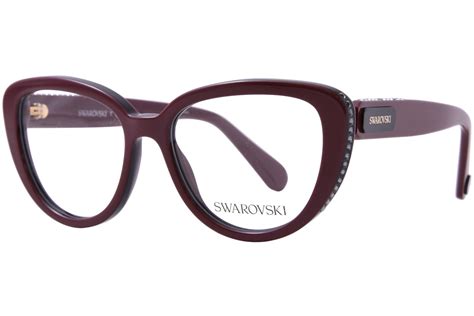 Swarovski Sk2014 Eyeglasses Womens Full Rim Cat Eye
