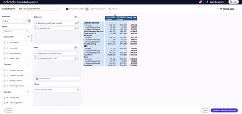 Report Builder Create A New Report Datarails