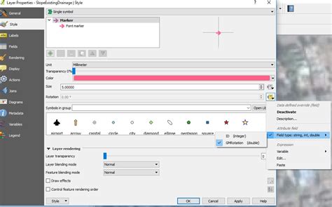Labeling Qgis Individual Symbol Rotation Geographic Information