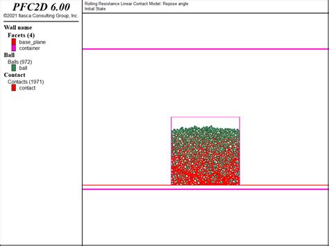 Rolling Resistance Linear Contact Model Repose Angle — Pfc 60