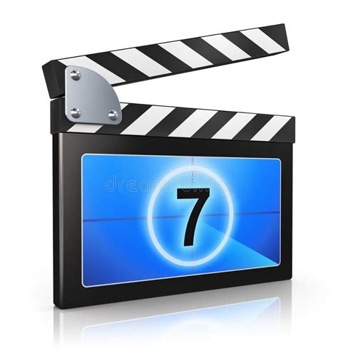 Black Clapper Board Stock Illustrations 6384 Black Clapper Board