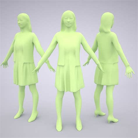 Artstation Animated 3d People 092aya Resources