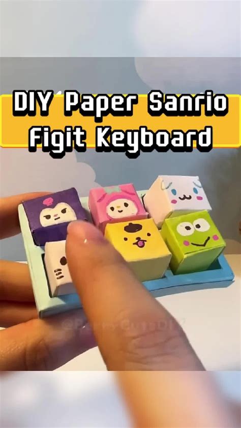Diy Sanrio Fidget Keyboard Toy Crafting Delight Tiktok