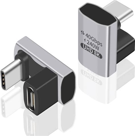 Duttek USB C U Adapter Pack USB C Degree Adapter Support Gbps