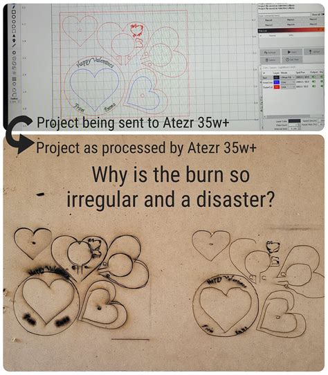 Squares Not Square Circles Not Round And Don T Connect Hearts Broken And Jagged LightBurn