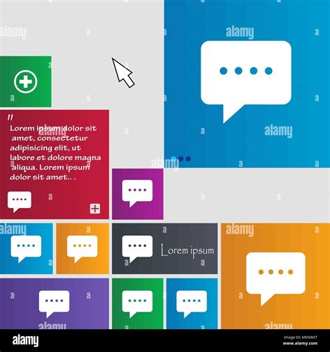 Speech Bubbles Icon Sign Buttons Modern Interface Website Buttons